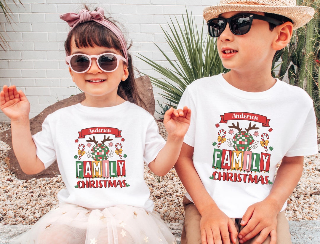 Personalized Family Christmas Shirts, Customized Matching Christmas ...