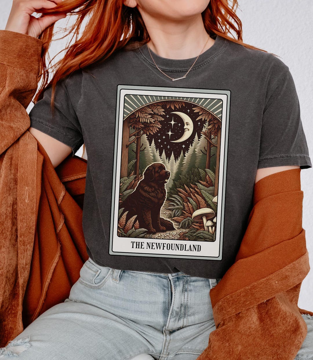 Newfoundland Shirt, Tarot Card Shirt, Newfie Gifts, Halloween Dog Shirt ...