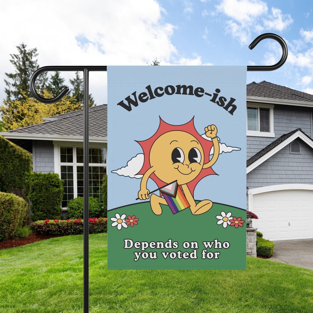 Funny Garden Flag, Liberal Flag, LGBTQ Yard Flag, Sarcastic Gifts, Cute ...