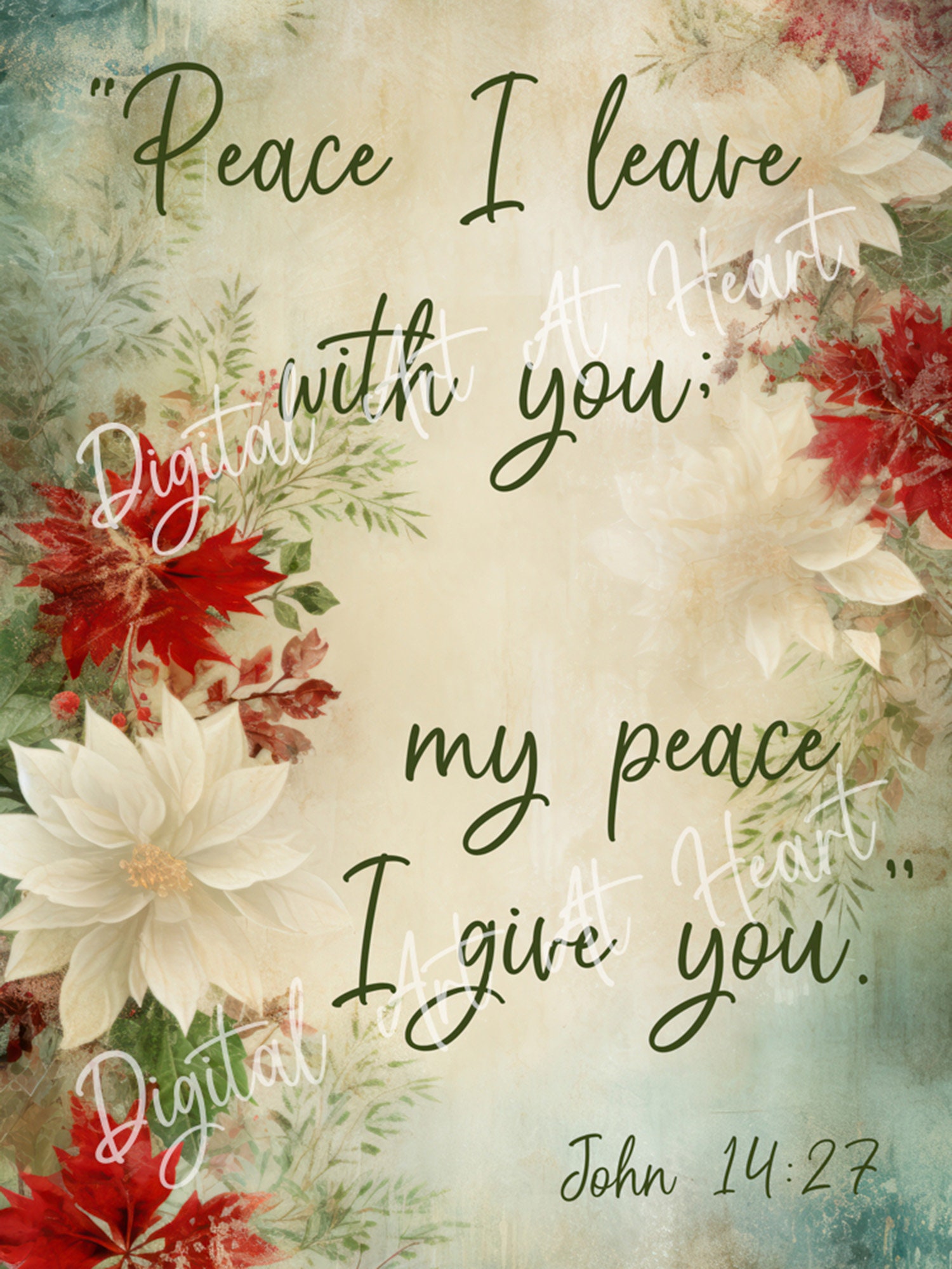 Christmas Bible Verse Wall Art, Set of 3, Wall Decor Digital Download ...