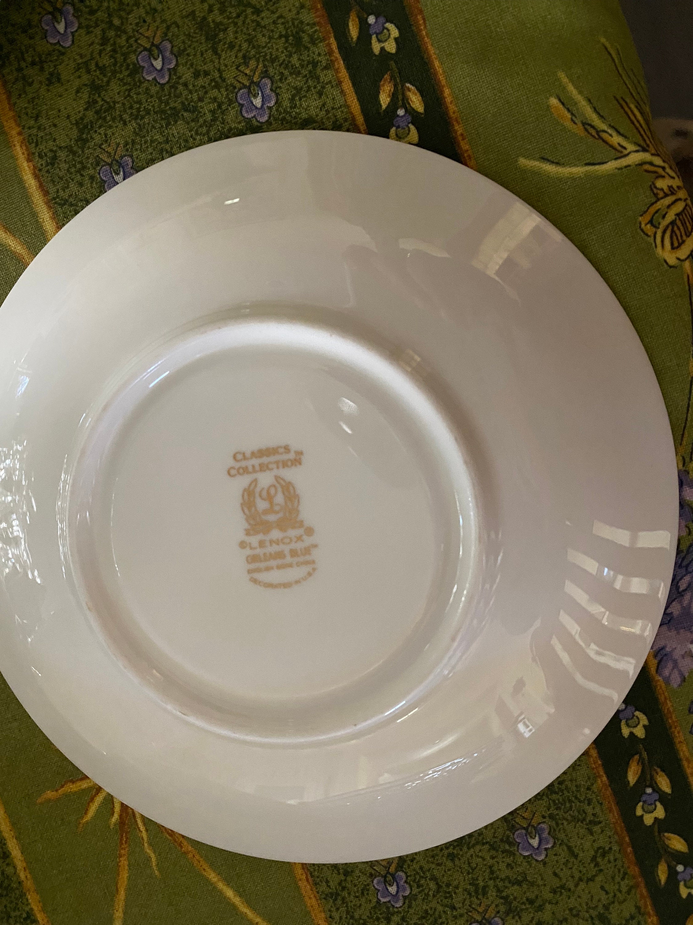 Vintage Lenox China Orleans Blue 5pc Setting - Etsy