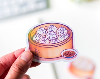 Siu Mai Dim Sum Sticker | Cute Vinyl Die Cut Sticker - Adorable Dim Sum ...