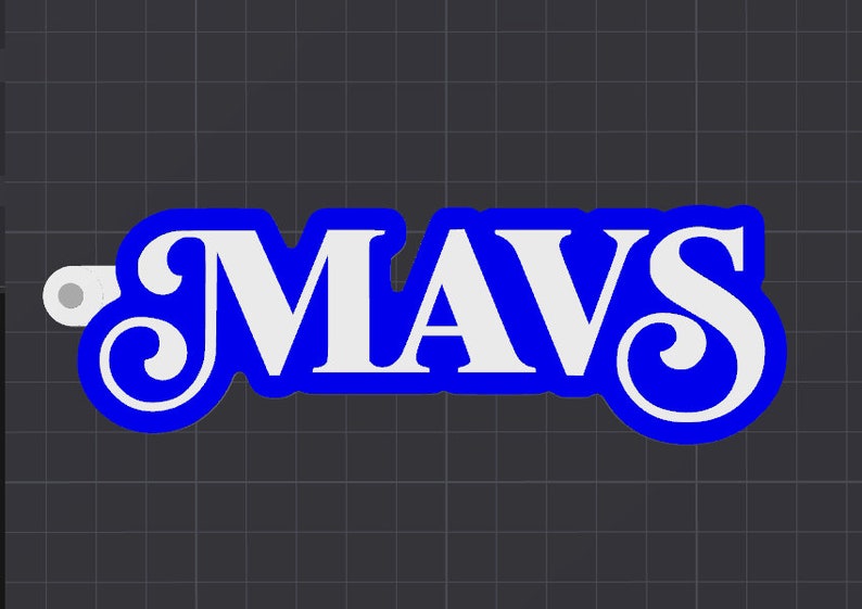 Dallas Mavericks 2023-2024 City Edition Oversized Keychain, 3D Logo ...