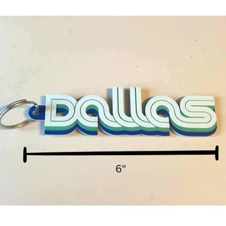 Dallas Mavericks 2022-2023 City Edition Oversized Keychain, 3D Logo ...