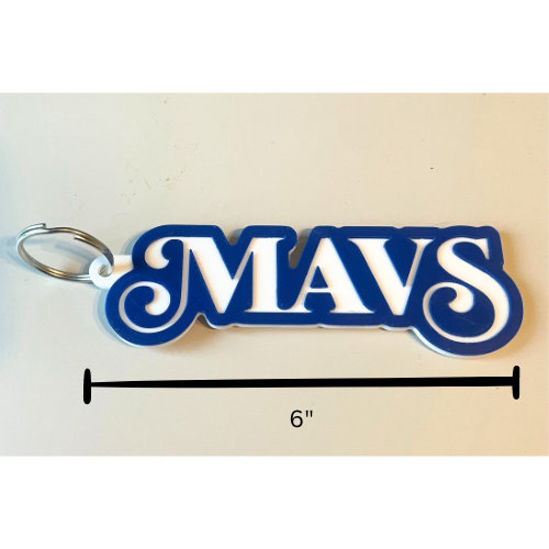 Dallas Mavericks 2023-2024 City Edition Oversized Keychain, 3D Logo ...