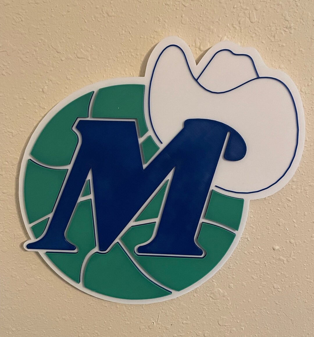 Dallas Mavericks Original 80s 3D Logo Wall Art, Mavs, NBA, Luka Doncic ...