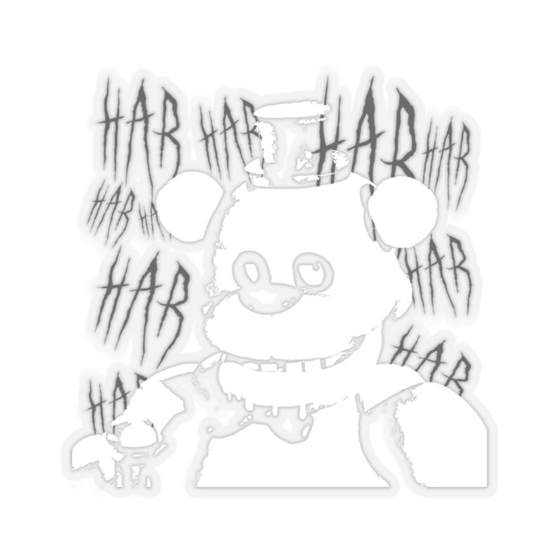 Five Nights at Freddy's, Freddy Fazbear, Sticker, Transparent, Har ...