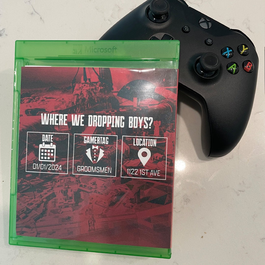 Apex Legends Themed Groomsmen Invitation, Wedding Party Gift, Best Man ...