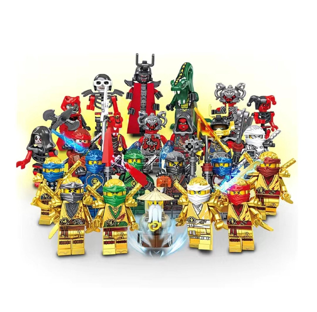 Lego Ninjago Custom Minifigures 24pcs Set - Etsy