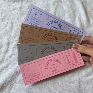 Taylor Swift Inspired Bookmarks - Etsy
