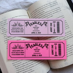 Powerless | Love Quotes | Ticket Style Bookmarks | Powerless Inspired ...