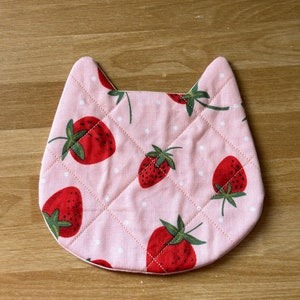 Quilted Cat Coaster - Etsy