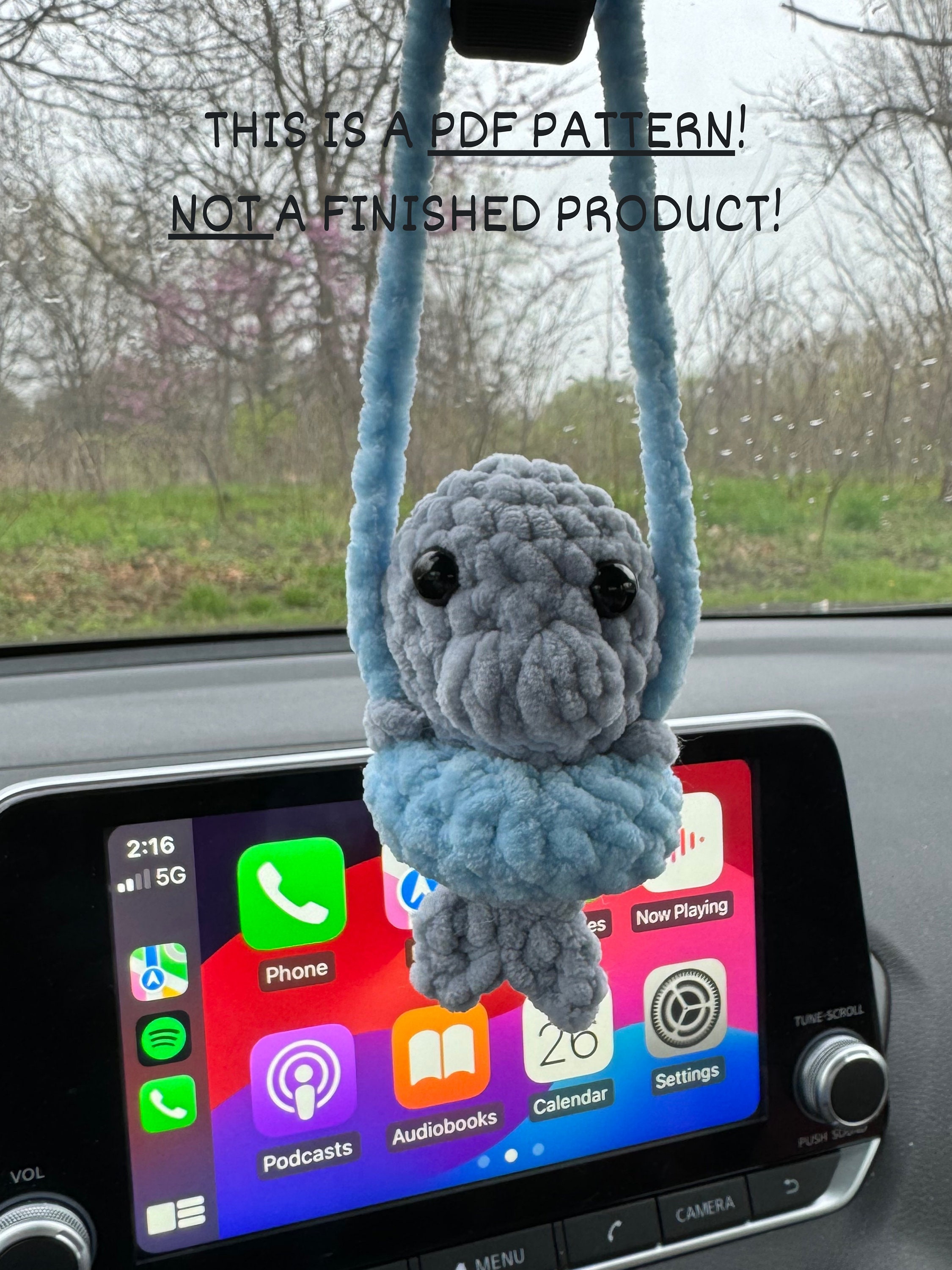 No - Sew Crochet Seal Car Hanger With Pool Float PDF Pattern | Beginner ...