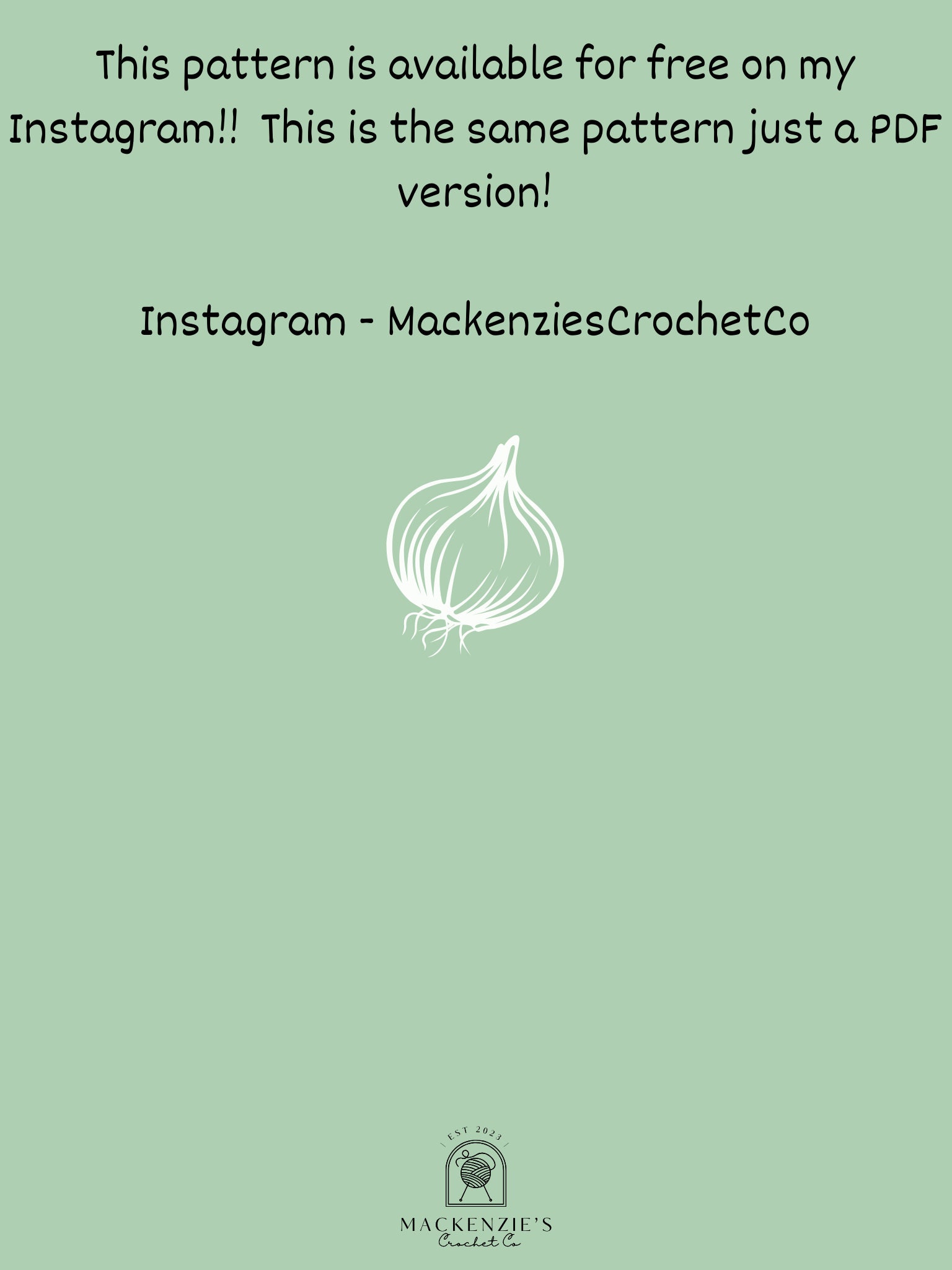 No Sew Crochet Onion Pattern PDF PATTERN Beginner Friendly Crochet ...