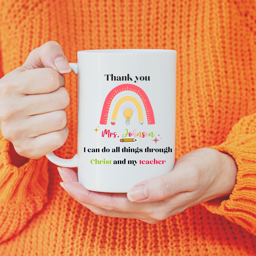 Personalized Teacher Thank You Mug: Childminder Gift - Etsy