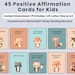 45 Printable Positive Affirmation Cards for Kids, Empowering Kids ...