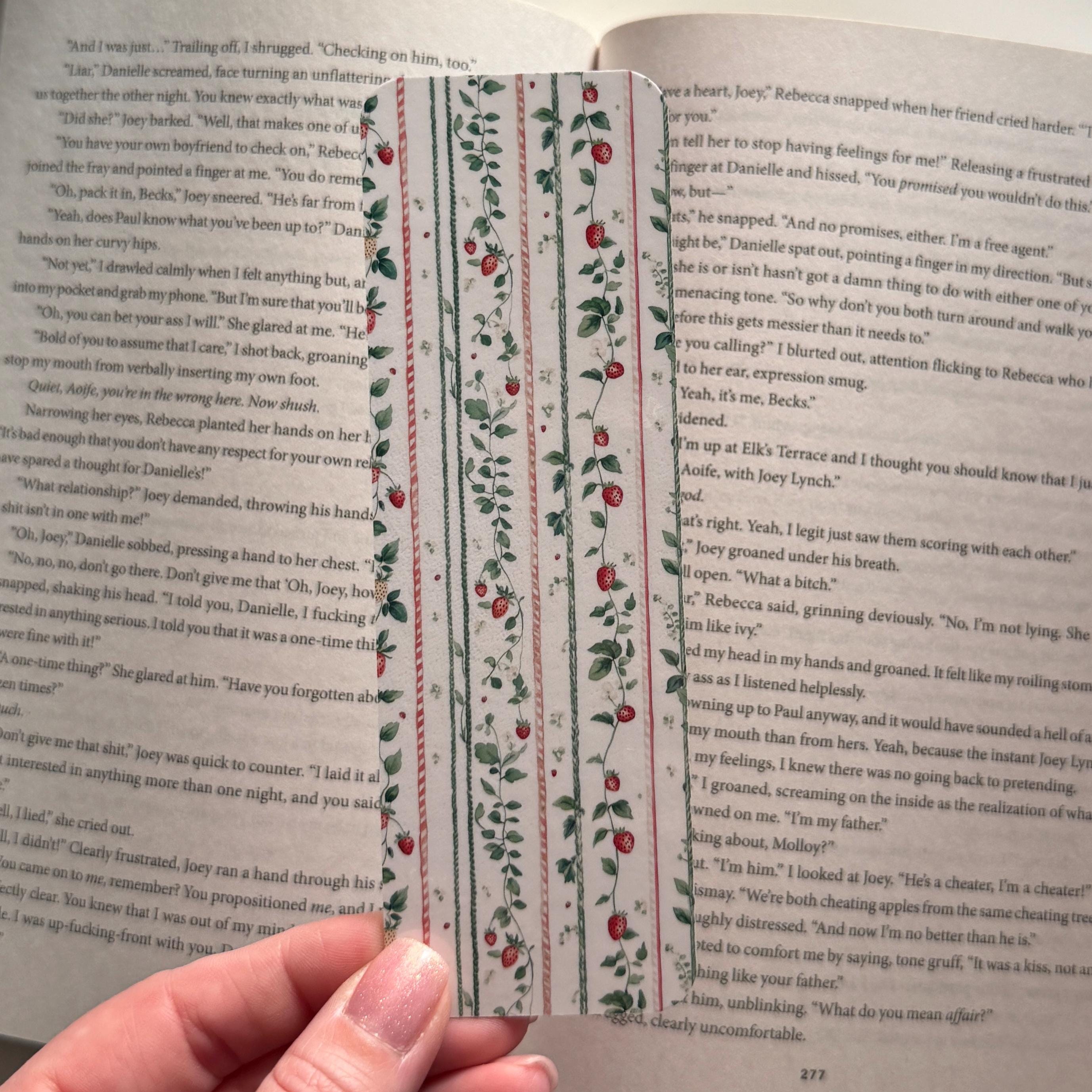 Summer Berry Laminated Bookmark | Handmade Bookmark | Book Club ...