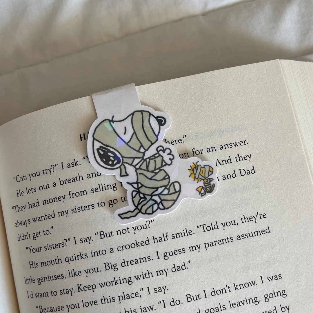 Snoopy Mummy Halloween Magnetic Bookmark Holographic - Etsy