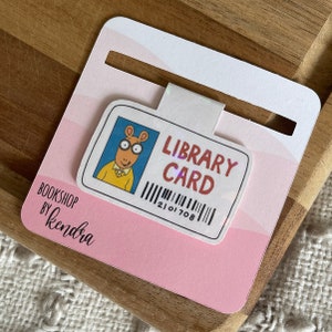 Arthur Library Card Holographic Magnetic Bookmark Arthur and Friends ...