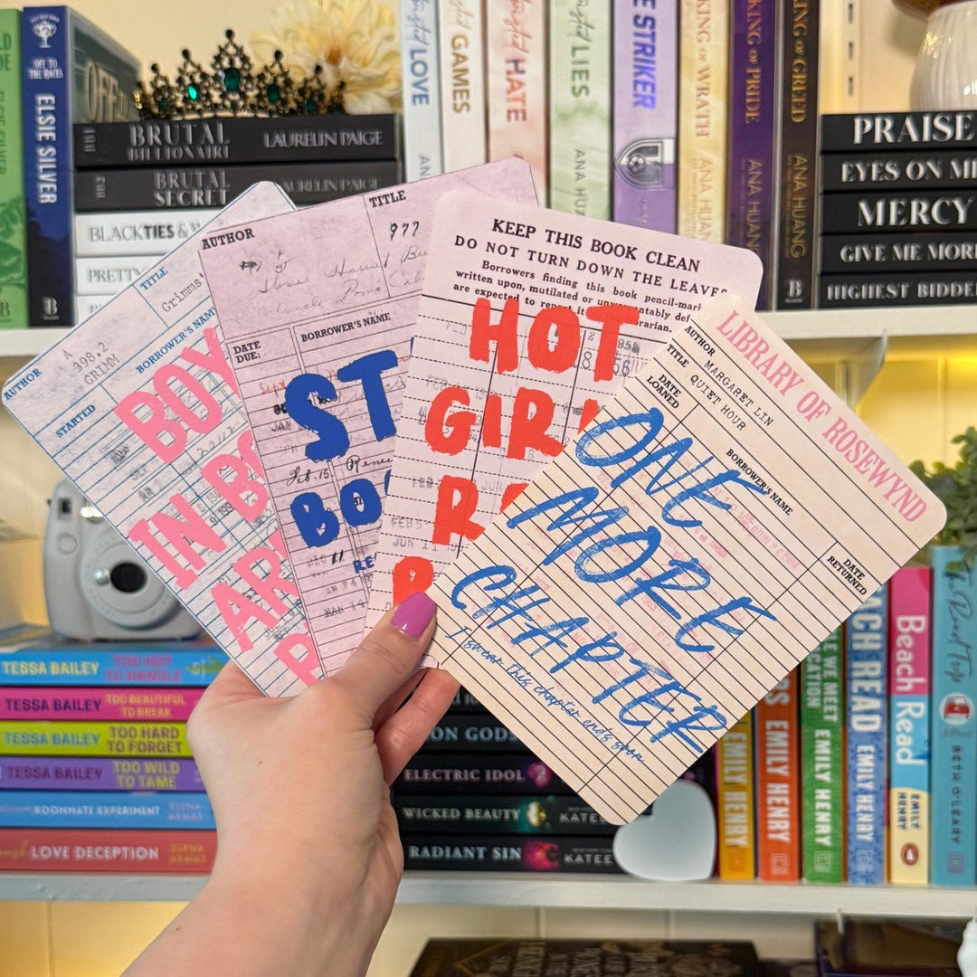 Bookish Library Card Kindle Insert | Kindle Paperwhite | Kindle Basic ...