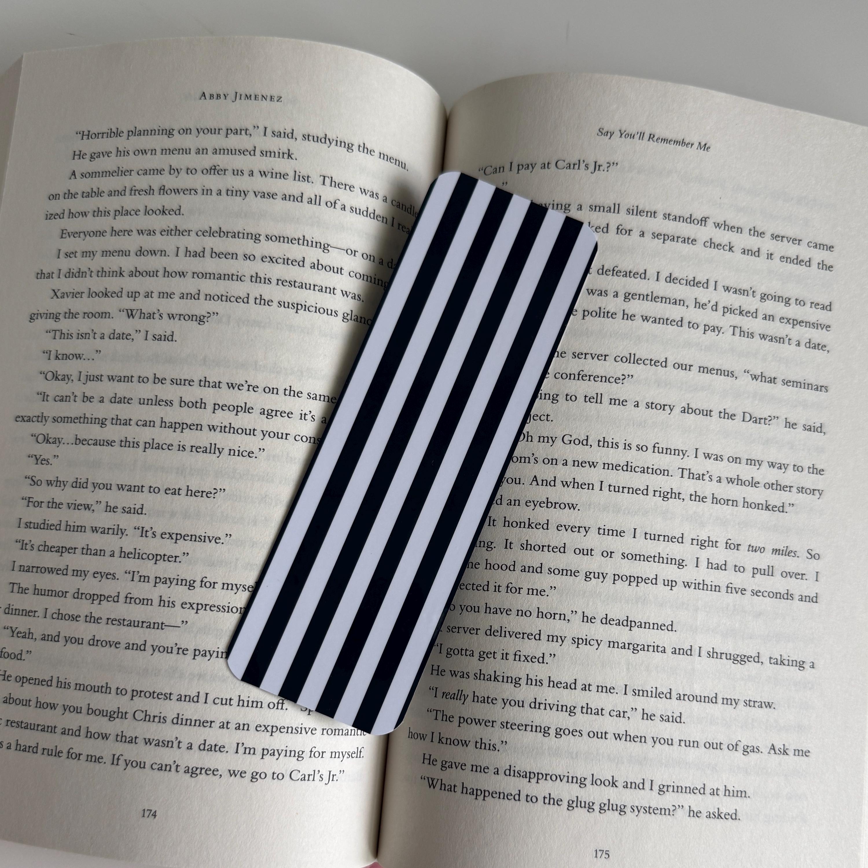 Black and White Bookmarks | Handmade Bookmark | Laminated Bookmark ...