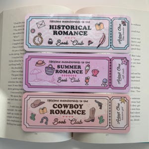 Bookish Ticket Bookmark | Handmade Bookmark | Laminated Bookmark ...