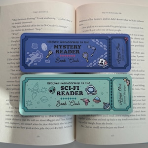 Bookish Ticket Bookmark | Handmade Bookmark | Laminated Bookmark ...