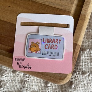 DW Library Card Bookmark Holographic Magnetic Bookmark Book Club ...