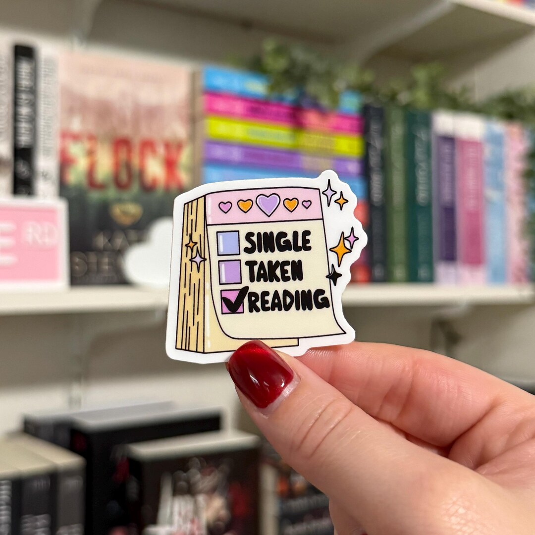 Single Taken Reading | Waterproof Sticker | Kindle Sticker | E-reader ...