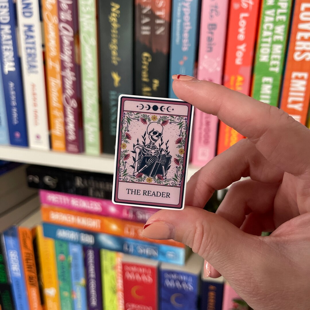 The Reader Vinyl Sticker Bookish Sticker Tarot Sticker Book Lover ...