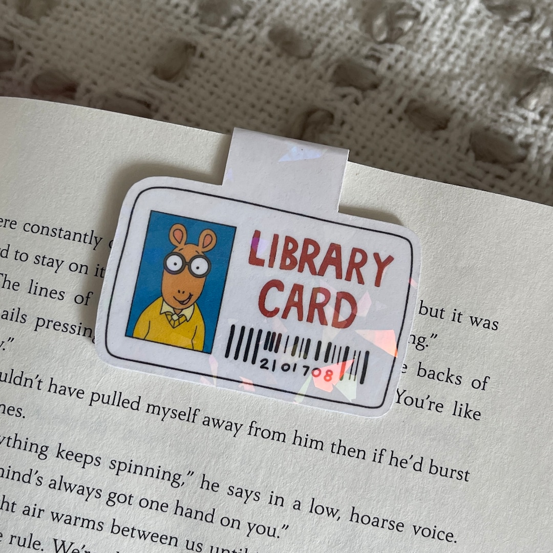 Arthur Library Card Holographic Magnetic Bookmark Arthur and Friends ...