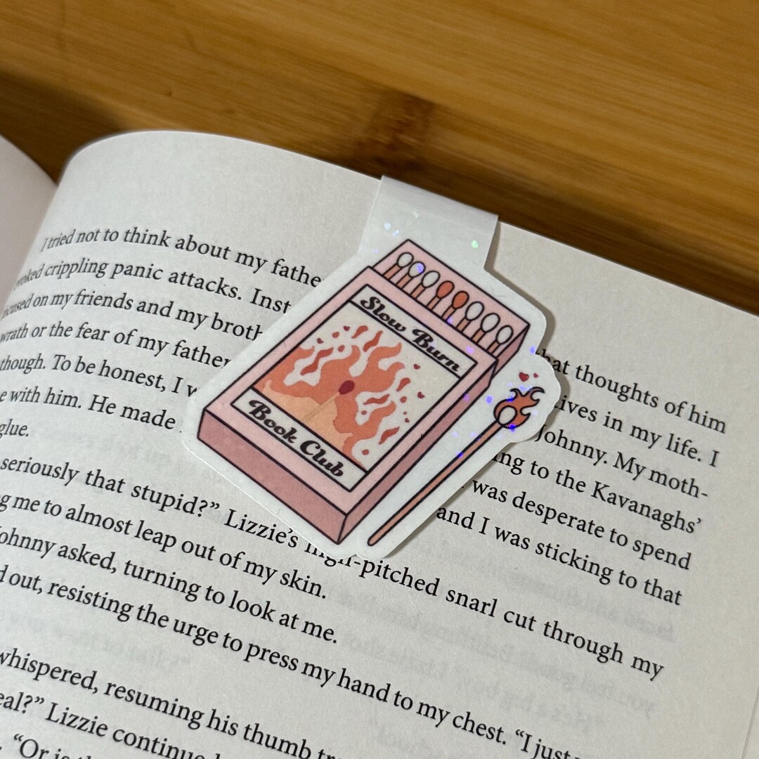 Slow Burn Book Club | Holographic Magnetic Bookmark | Book Club ...