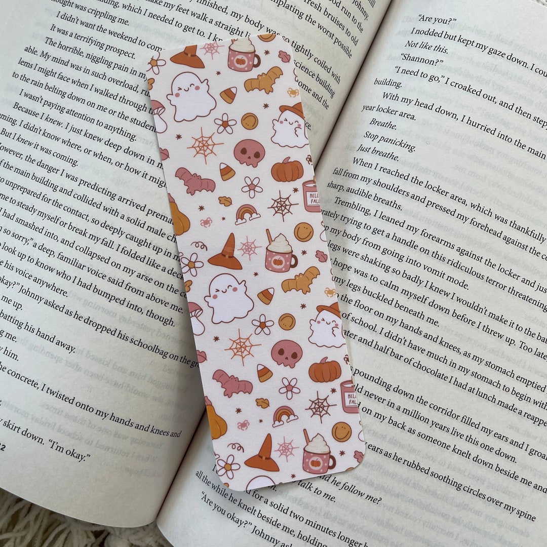 Cute Halloween Pattern | Halloween Bookmark | Laminated Bookmark ...
