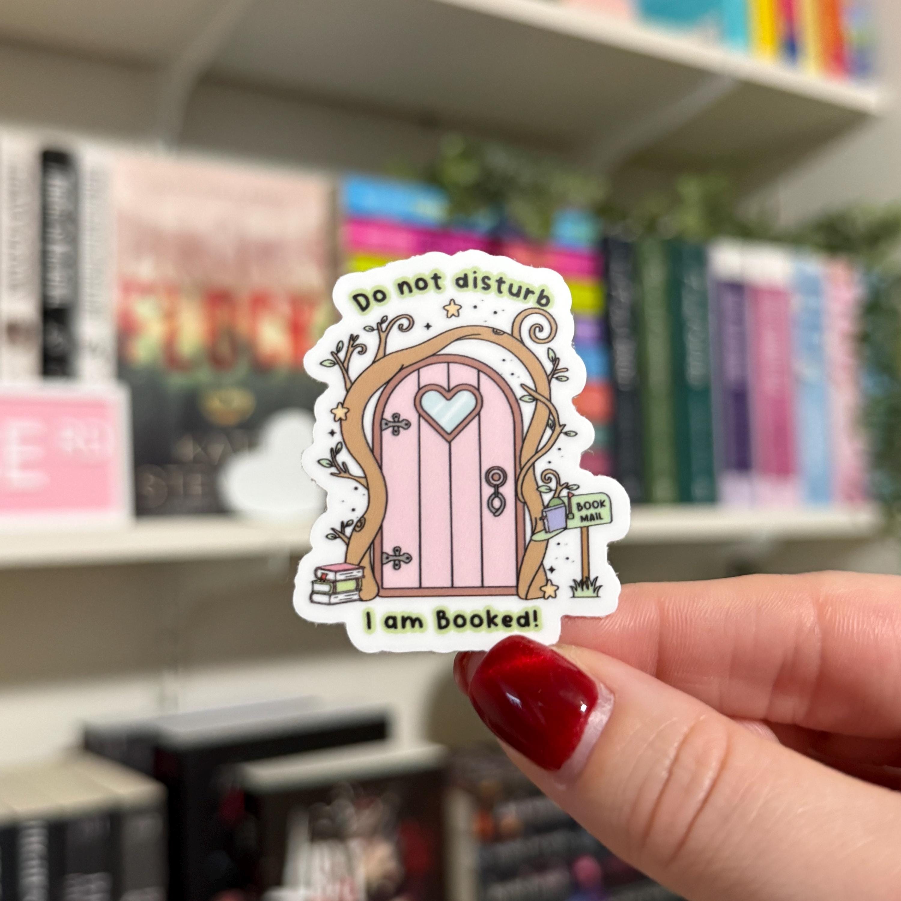 Do Not Disturb I Am Booked | Waterproof Kindle Sticker | E-reader ...