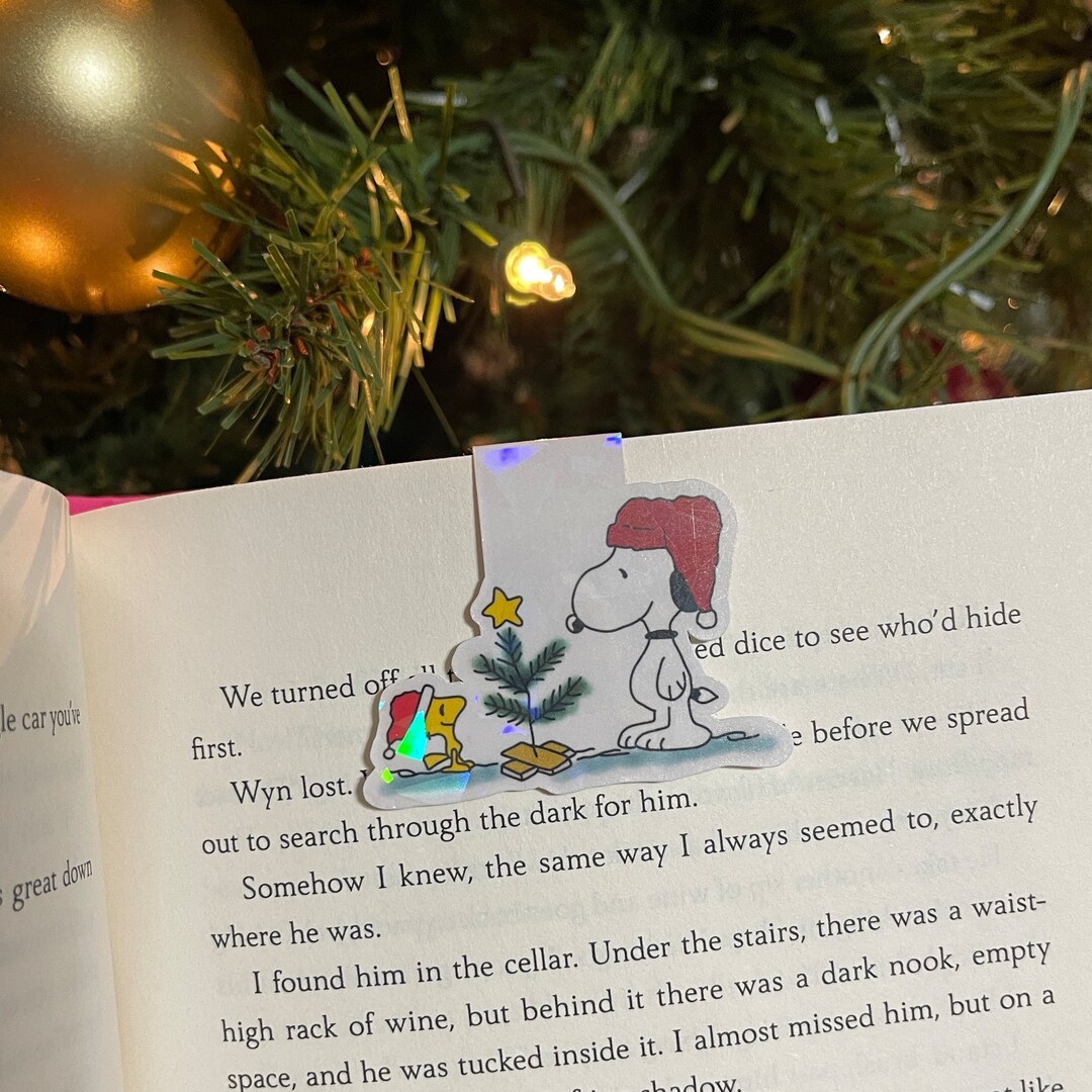 Snoopy Woodstock Christmas Tree Holographic Magnetic Bookmark - Etsy