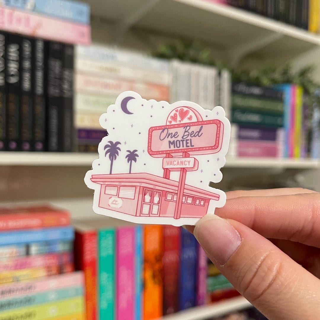 One Bed Motel | Waterproof Kindle Sticker | E-reader Sticker | Book ...