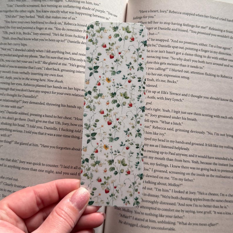 Summer Berry Laminated Bookmark | Handmade Bookmark | Book Club ...