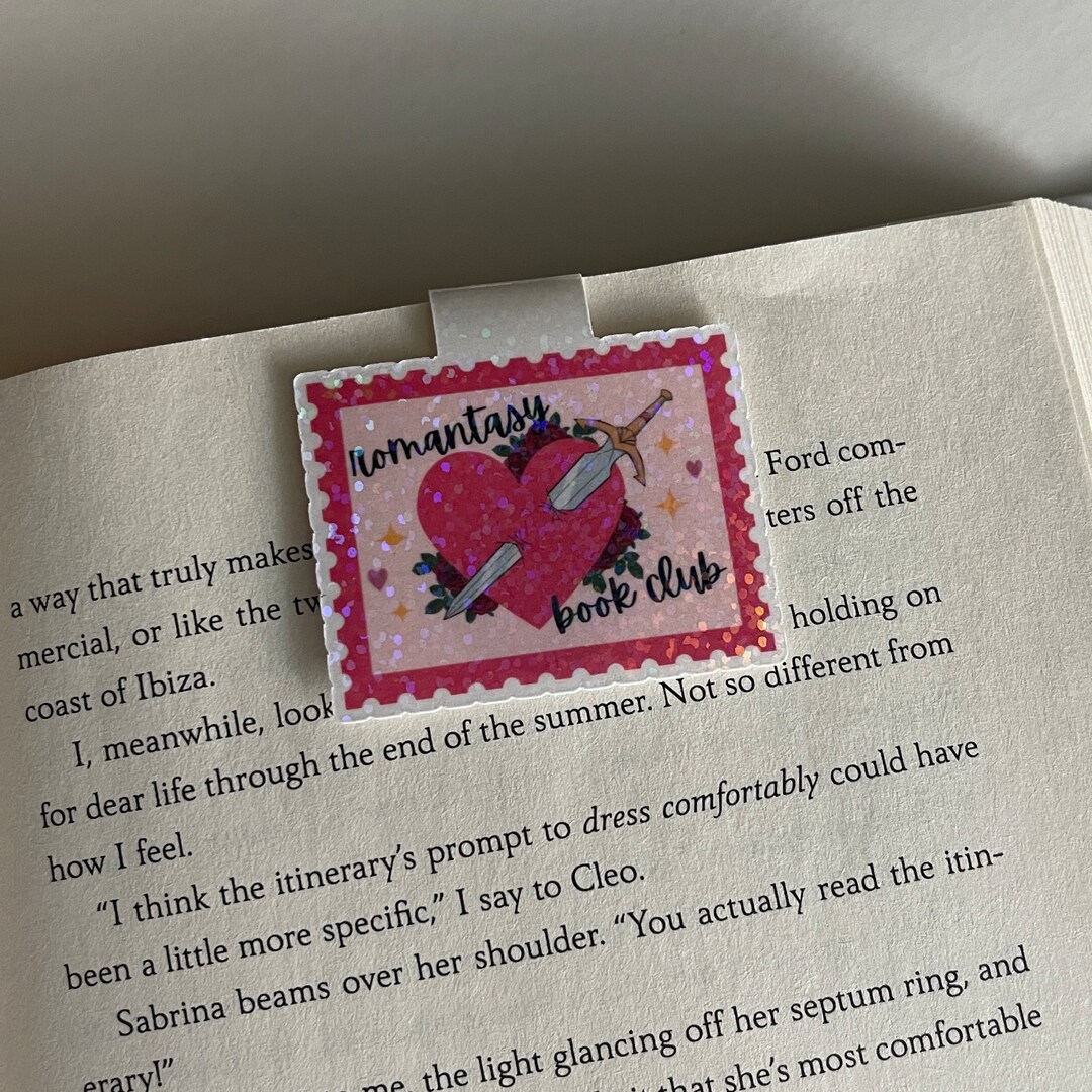Romantasy Book Club | Holographic Magnetic Bookmark | Romance and ...