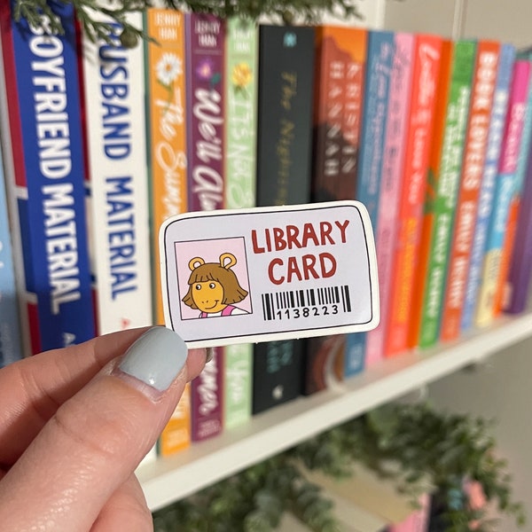 Library Sticker - Etsy