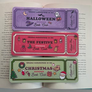 Bookish Ticket Bookmark | Handmade Bookmark | Laminated Bookmark ...