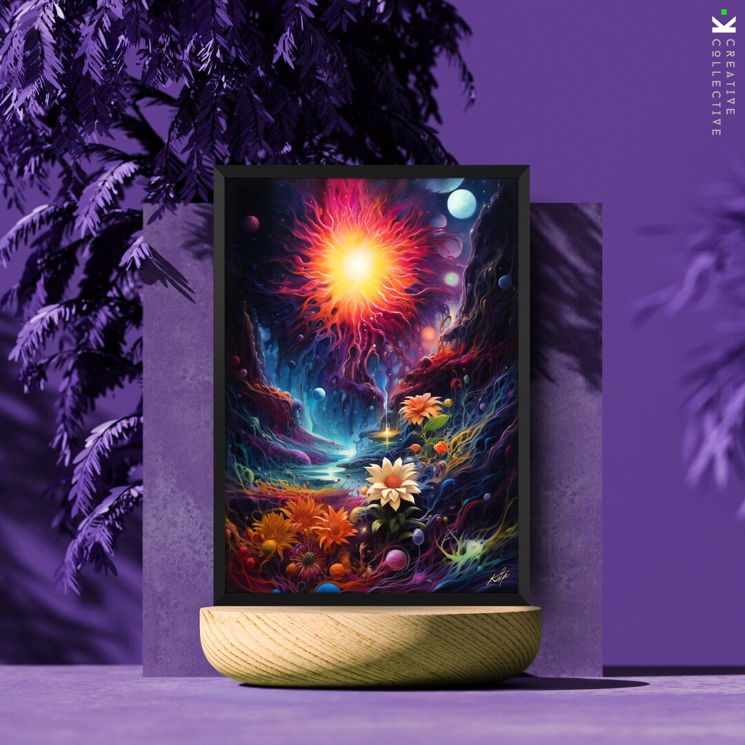 Estrella En Órbita: Limited Edition Print by Colombian Artist Kata Angel - Ayahuasca DMT the Sun ...