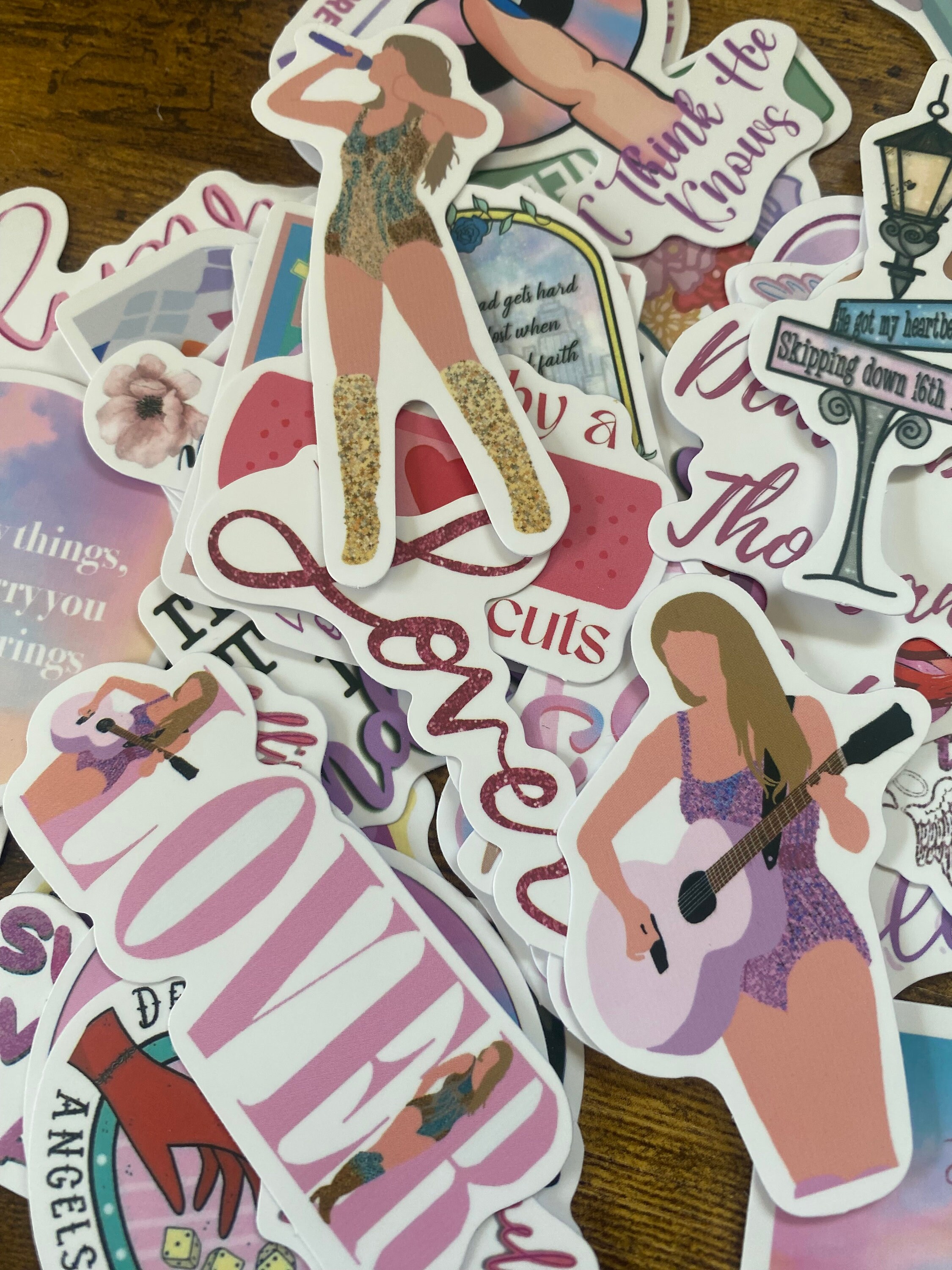 15-100 Taylor Swift Stickers Mixed Swiftie Sticker Pack, Swifties, Eras ...
