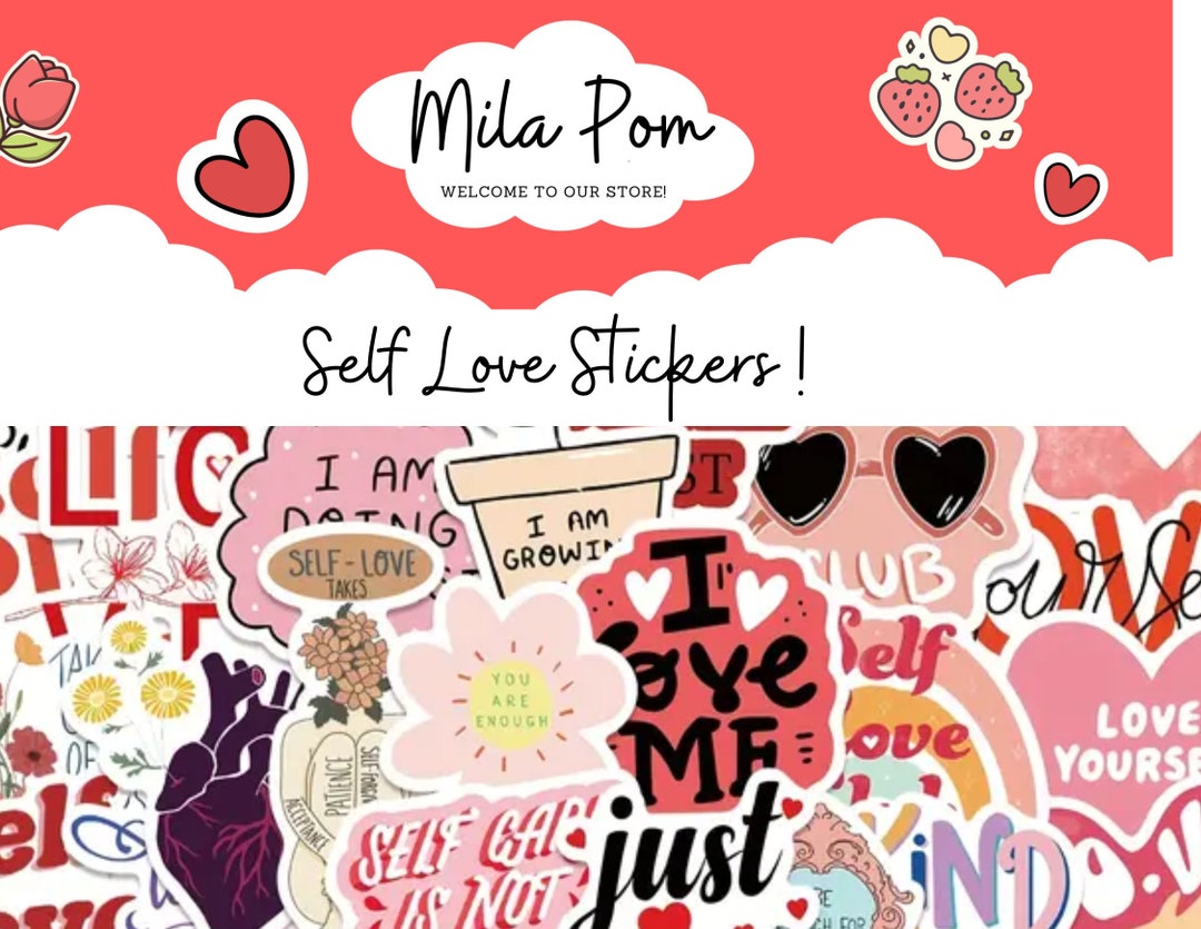Self Love Stickers for All Motivational Stickers Mental Health Stickers ...
