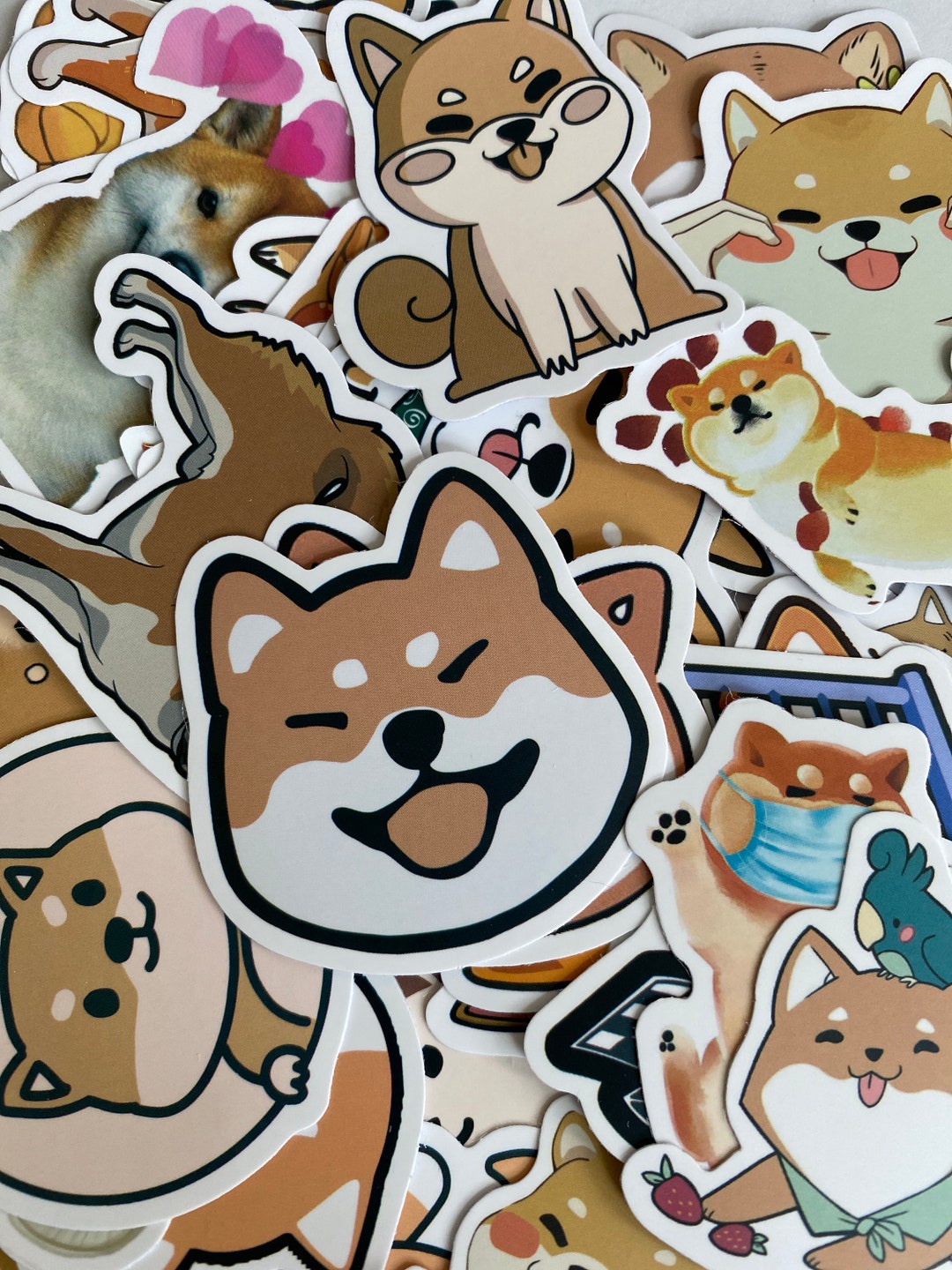 Shiba Inu Stickers Dog Stickers Cute Animal Stickers for Water Bottle ...