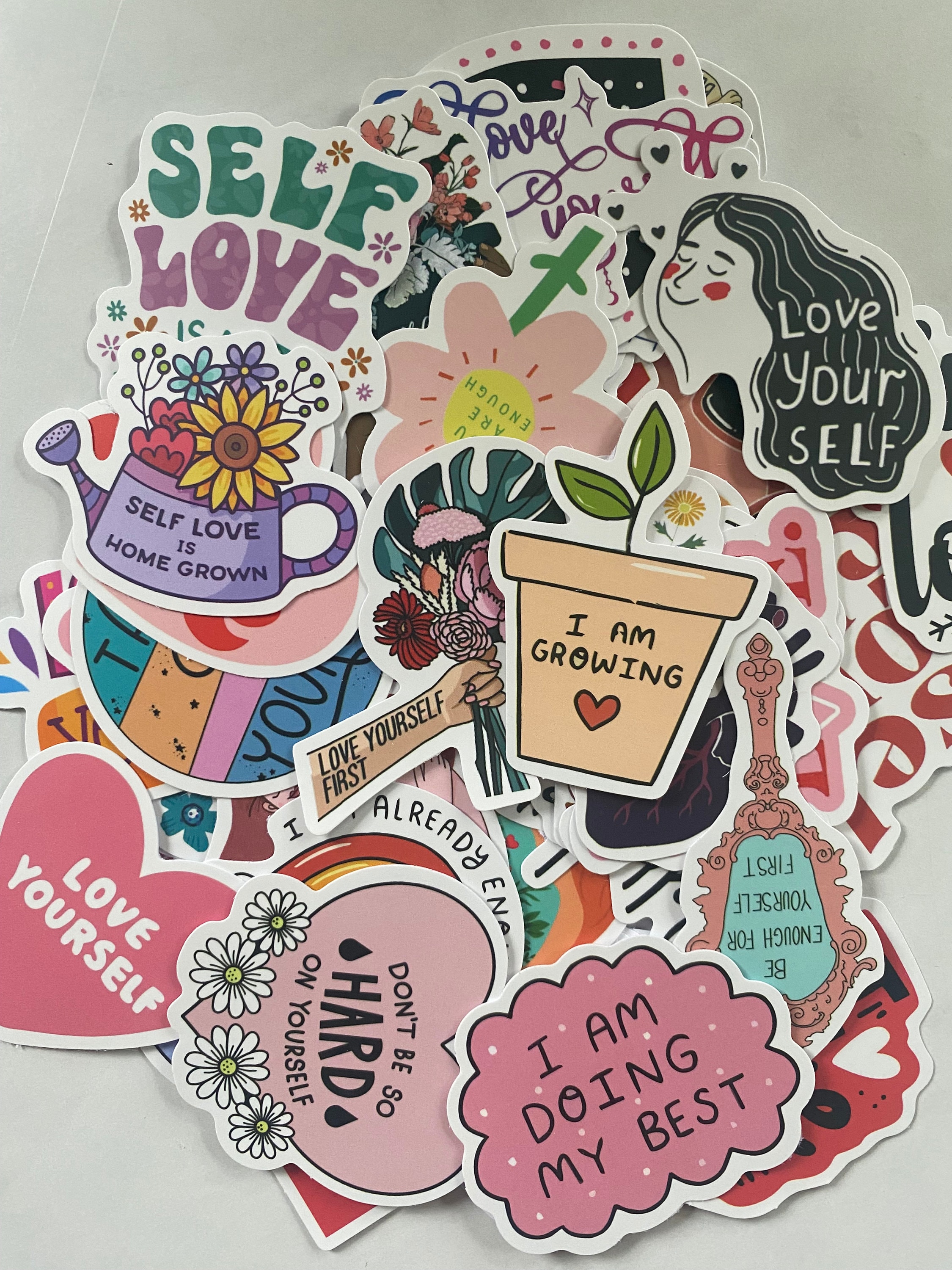 Self Love Stickers for All Motivational Stickers Mental Health Stickers ...