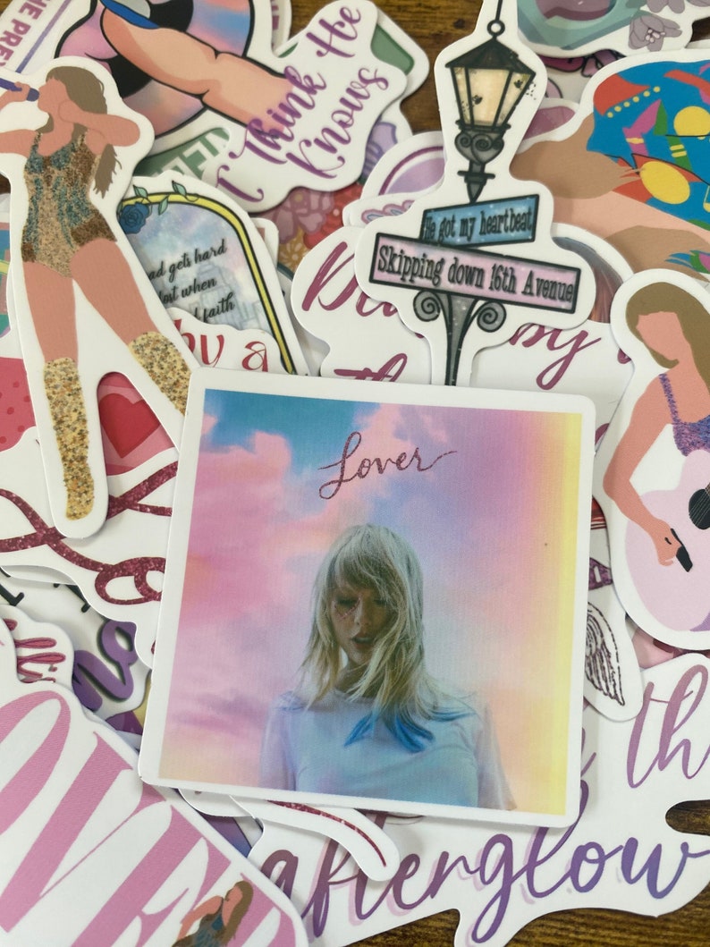 15-100 Taylor Swift Stickers Mixed Swiftie Sticker Pack, Swifties, Eras ...