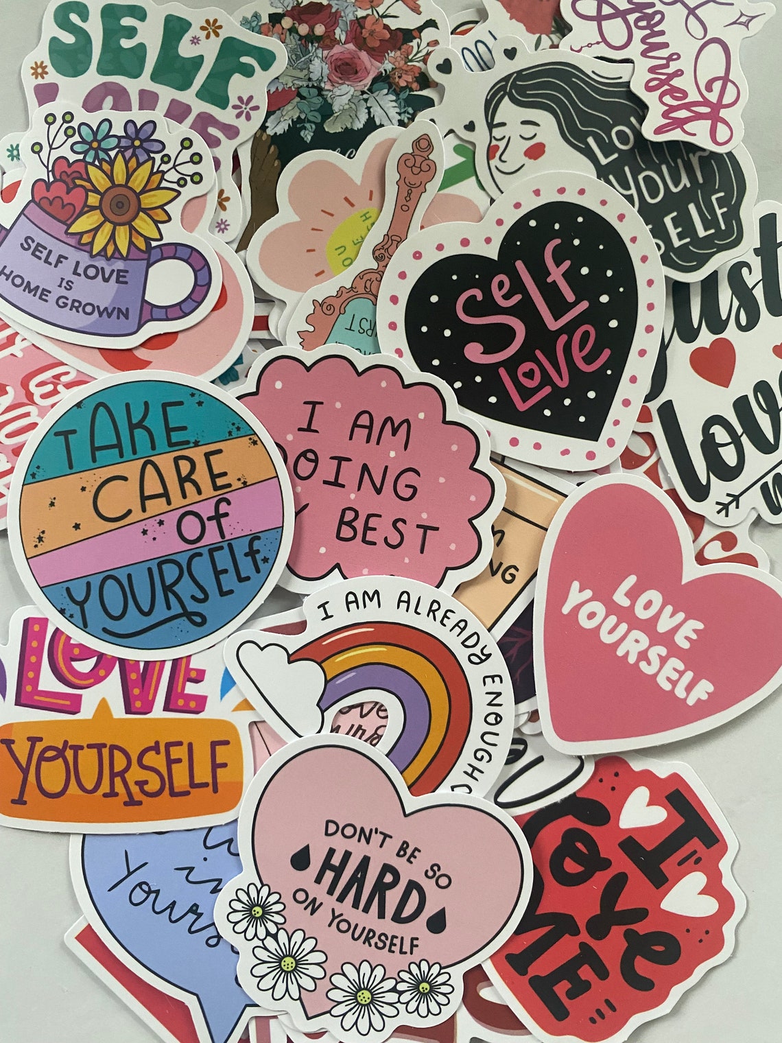 Self Love Stickers for All Motivational Stickers Mental Health Stickers ...