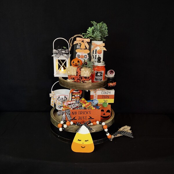 Halloween Tier Tray Decor - Etsy