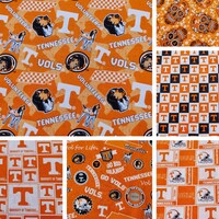 University of Tennessee Vols NCAA College Logo 100% Cotton Fabric by ...