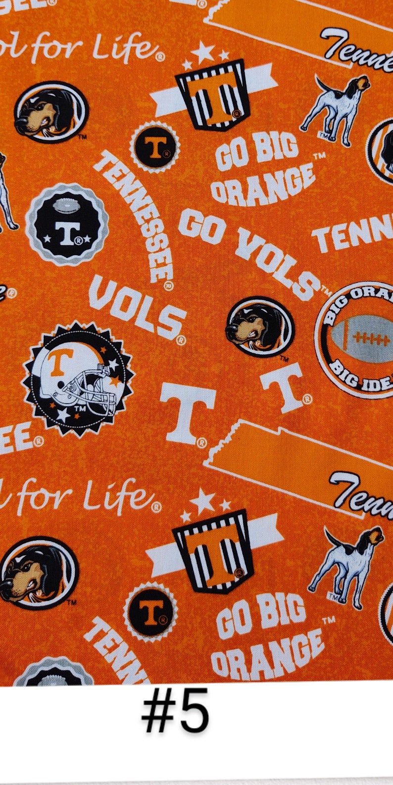 University of Tennessee Vols NCAA College Logo 100% Cotton Fabric by ...